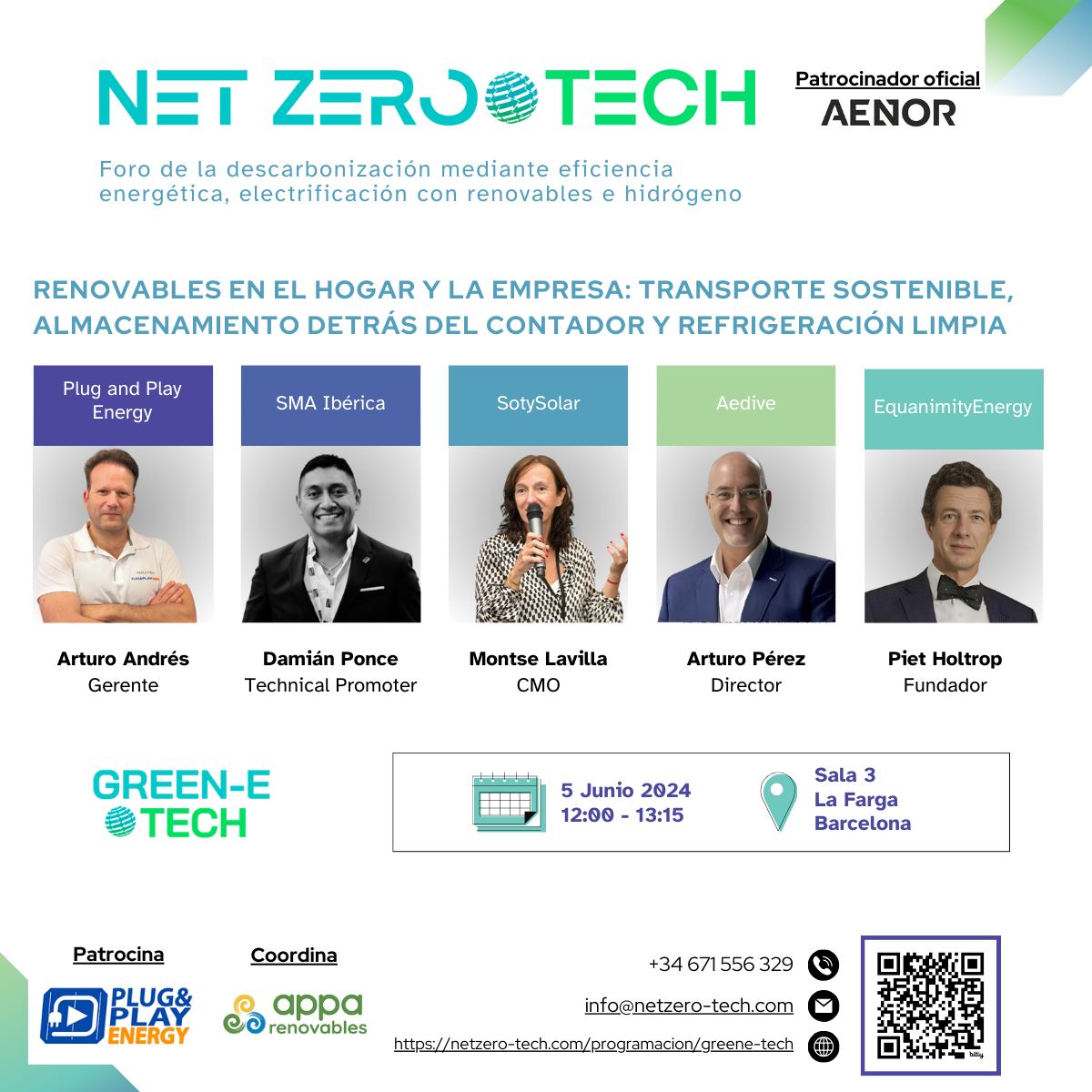 NET ZERO TECH: Foro de la descarbonización mediante eficiencia energética, electrificación con ...